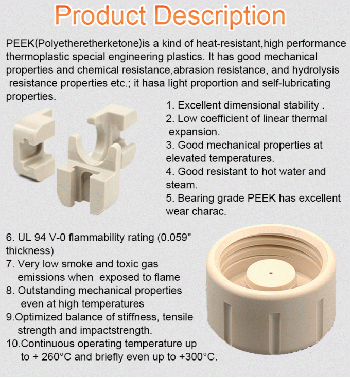PEEK medical grade sterile connector